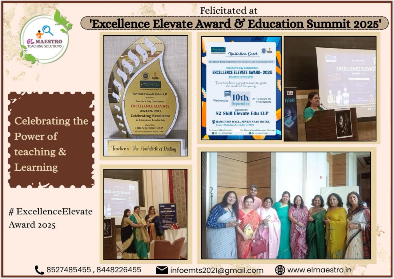 Excellence Elevate Award – 2025 - El Maestro Teaching Solutions